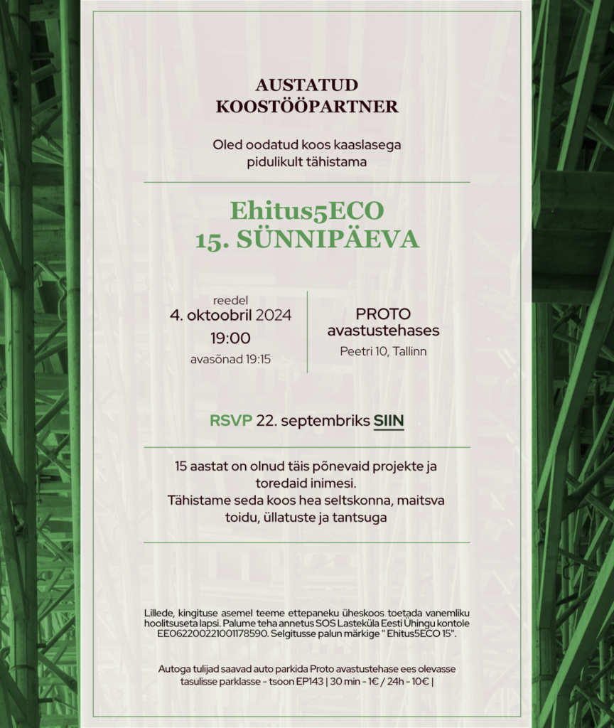 Ehitus5ECO — Kutse