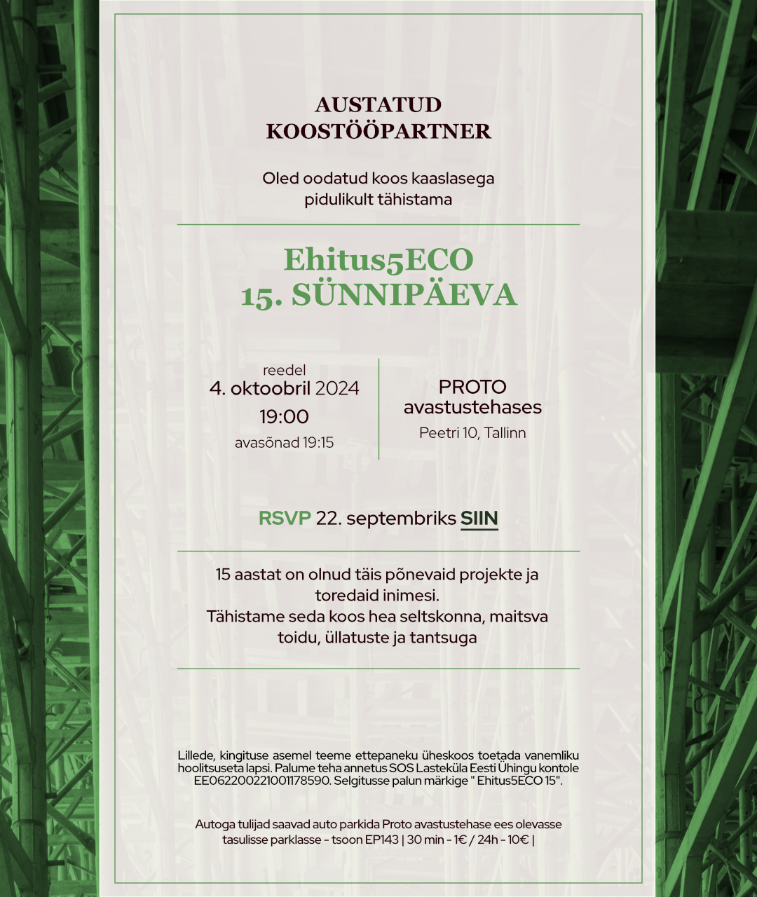 Ehitus5ECO — Kutse